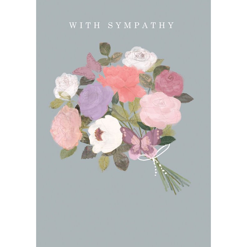 Flower Bunch Sympathy - Greeting Card – The White Room Gallery