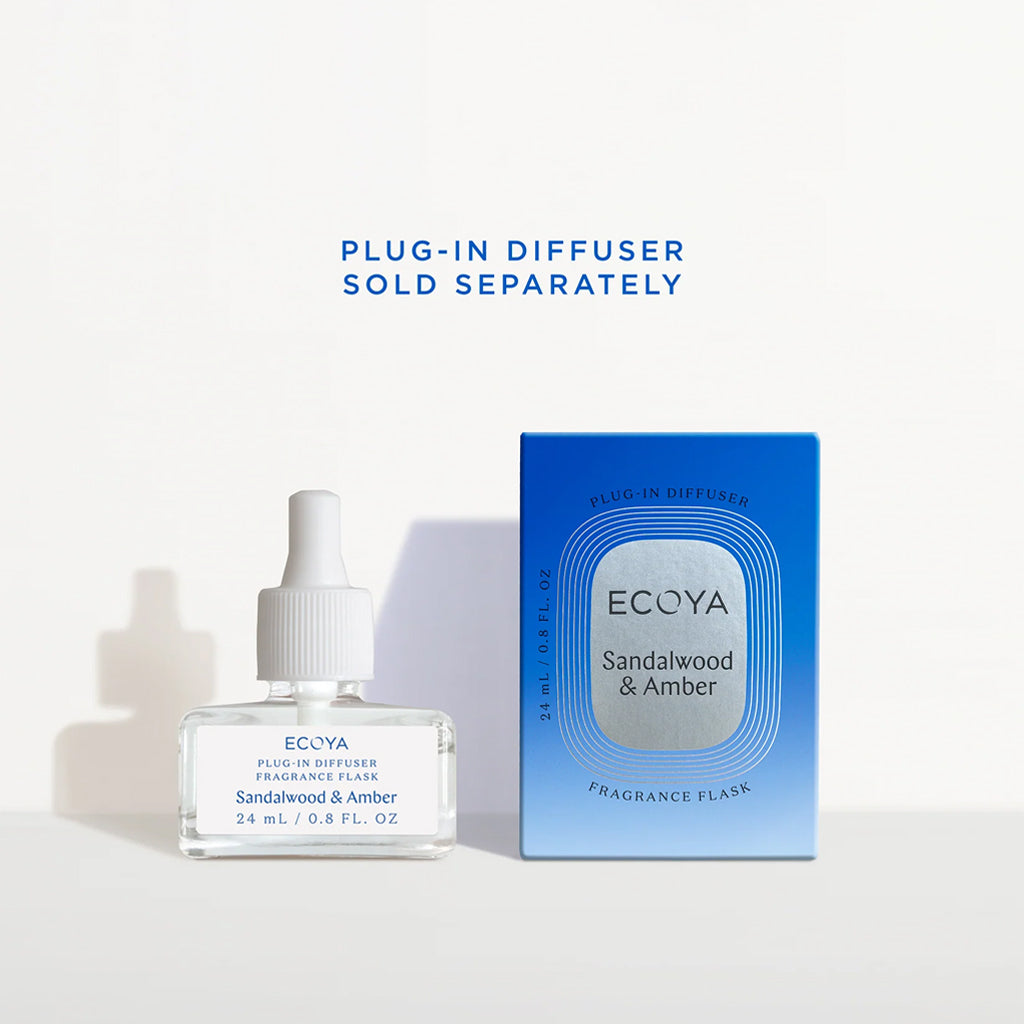 Ecoya - Plug-In Diffuser Fragrance Flask - Sandalwood & Amber – The ...