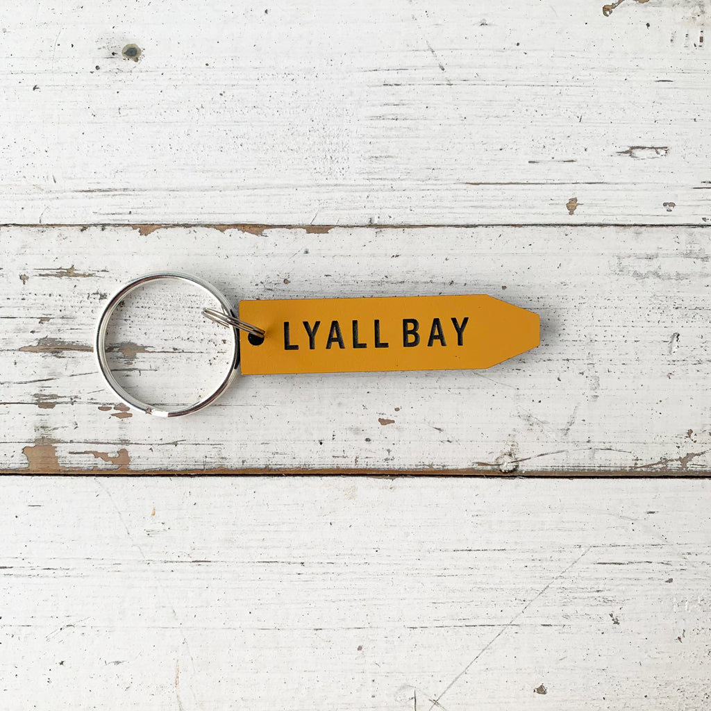 Ian Blackwell - Give Me A Sign Lyall Bay Key Ring – The White Room Gallery