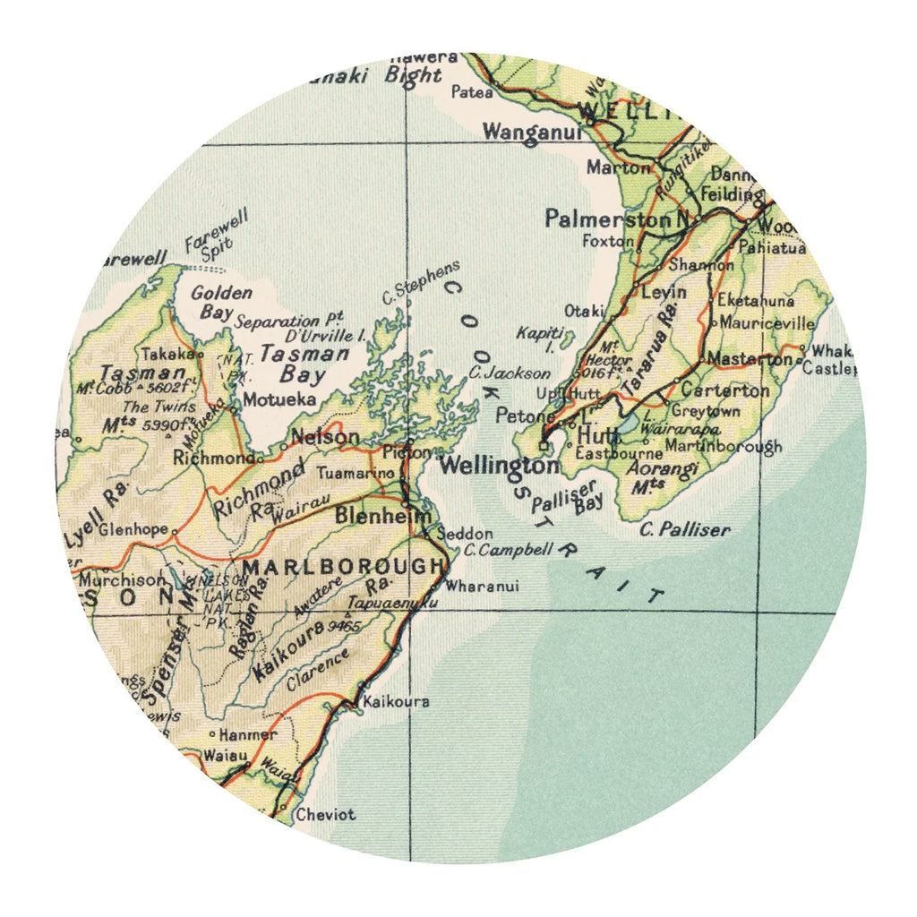 Restickable Wellington Map Circle – The White Room Gallery