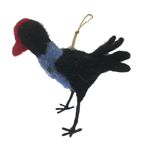 Felt Pukeko – The White Room Gallery