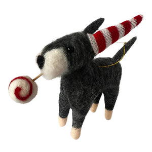 Pony Lane - Schnauzer with Lollipop Felted Christmas Decoration – The ...